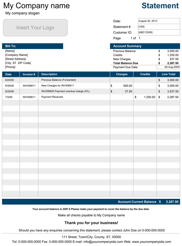 Bank Statement Analysis Excel Template