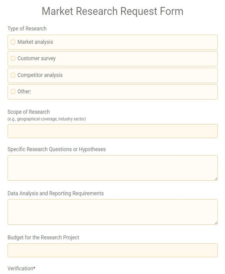 Data Analysis Data Request Form Template