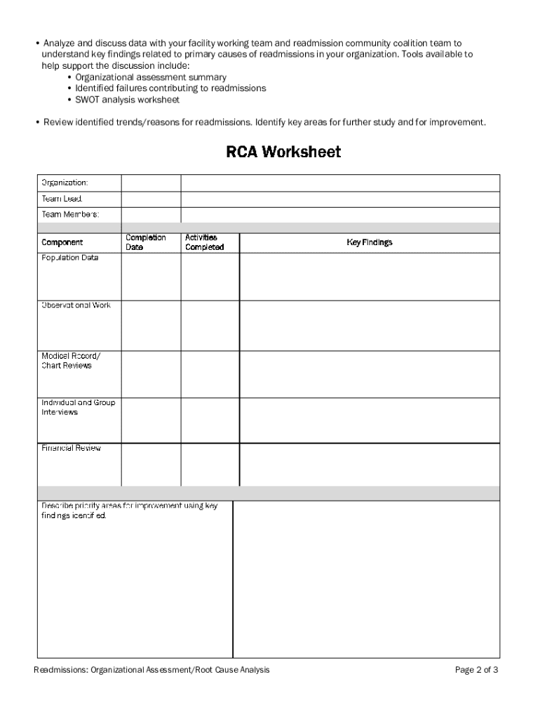 ihi Root Cause Analysis Template ihi Root Cause Analysis Template