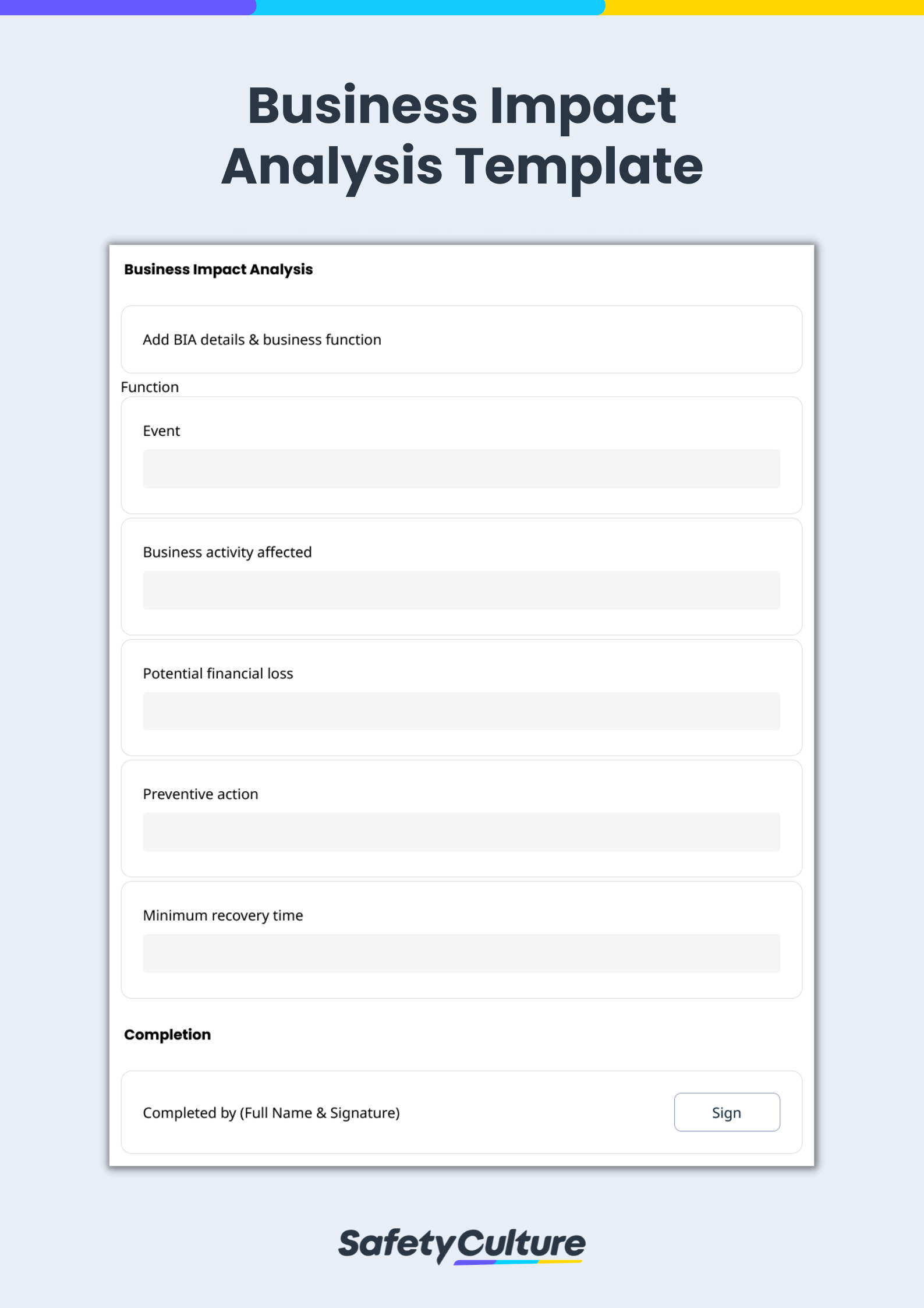 It Business Impact Analysis Template