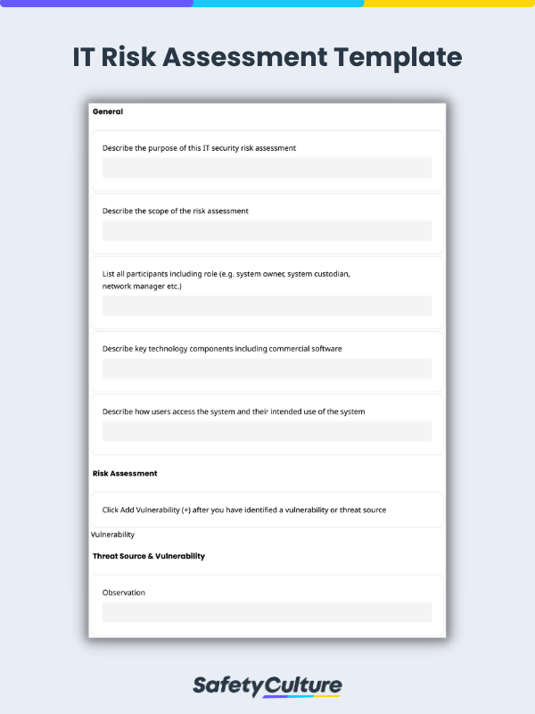 IT Security Risk Analysis Template