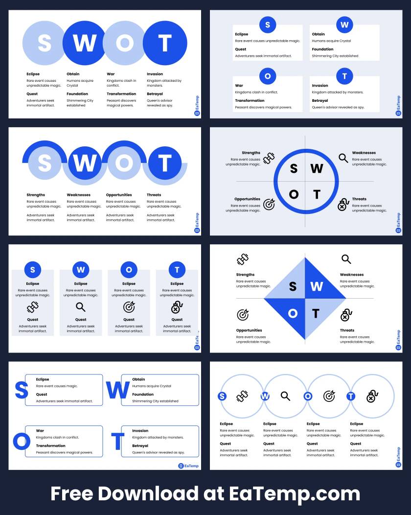 PPT Template for SWOT Analysis