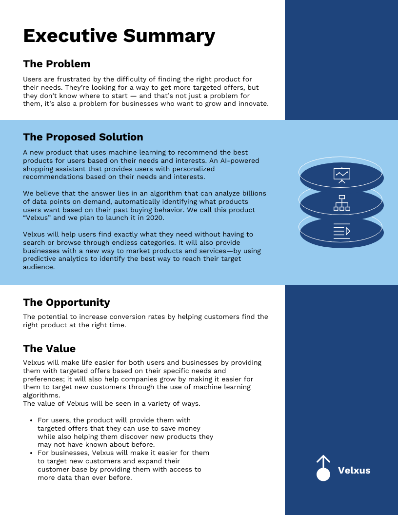 Case Study Executive Summary Template