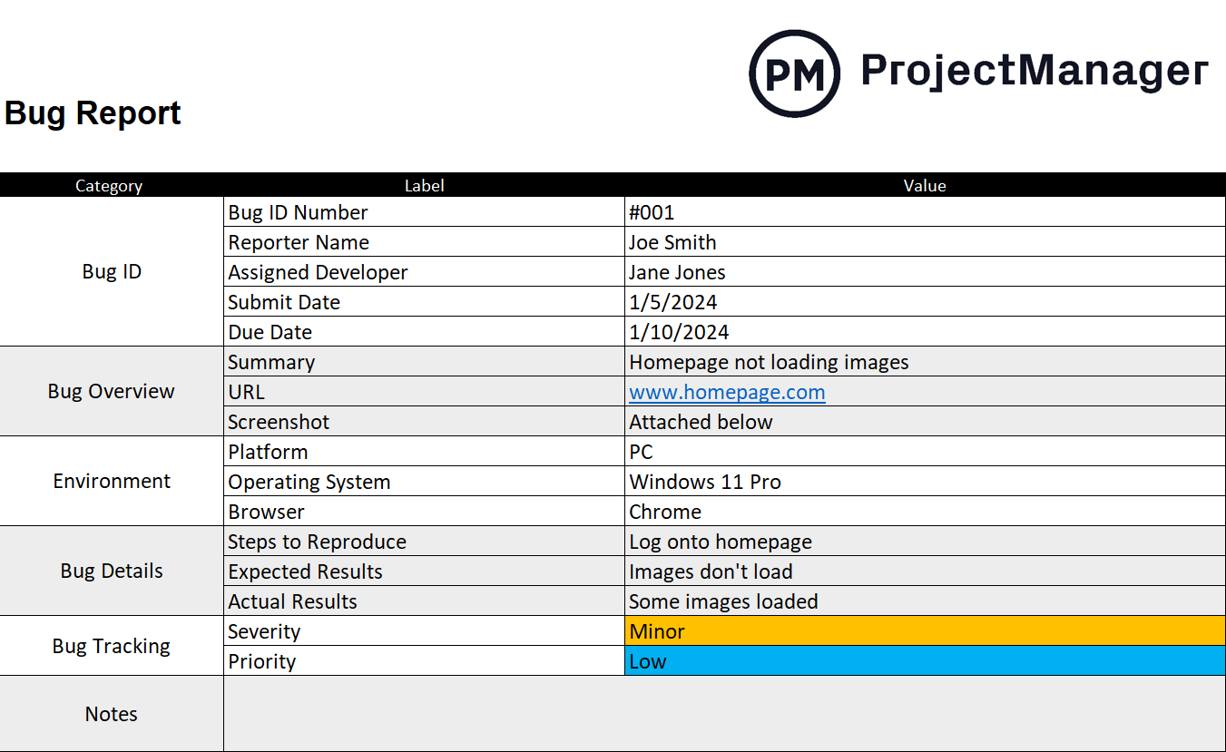 Defect Summary Report Template Excel Defect Summary Report Template Excel