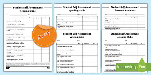 Esl Student Evaluation Template