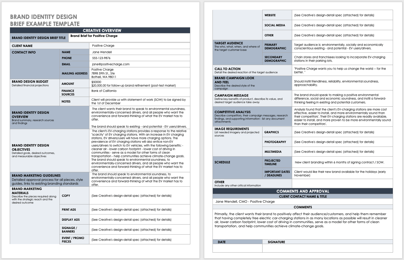 Brand Strategy Brief Template