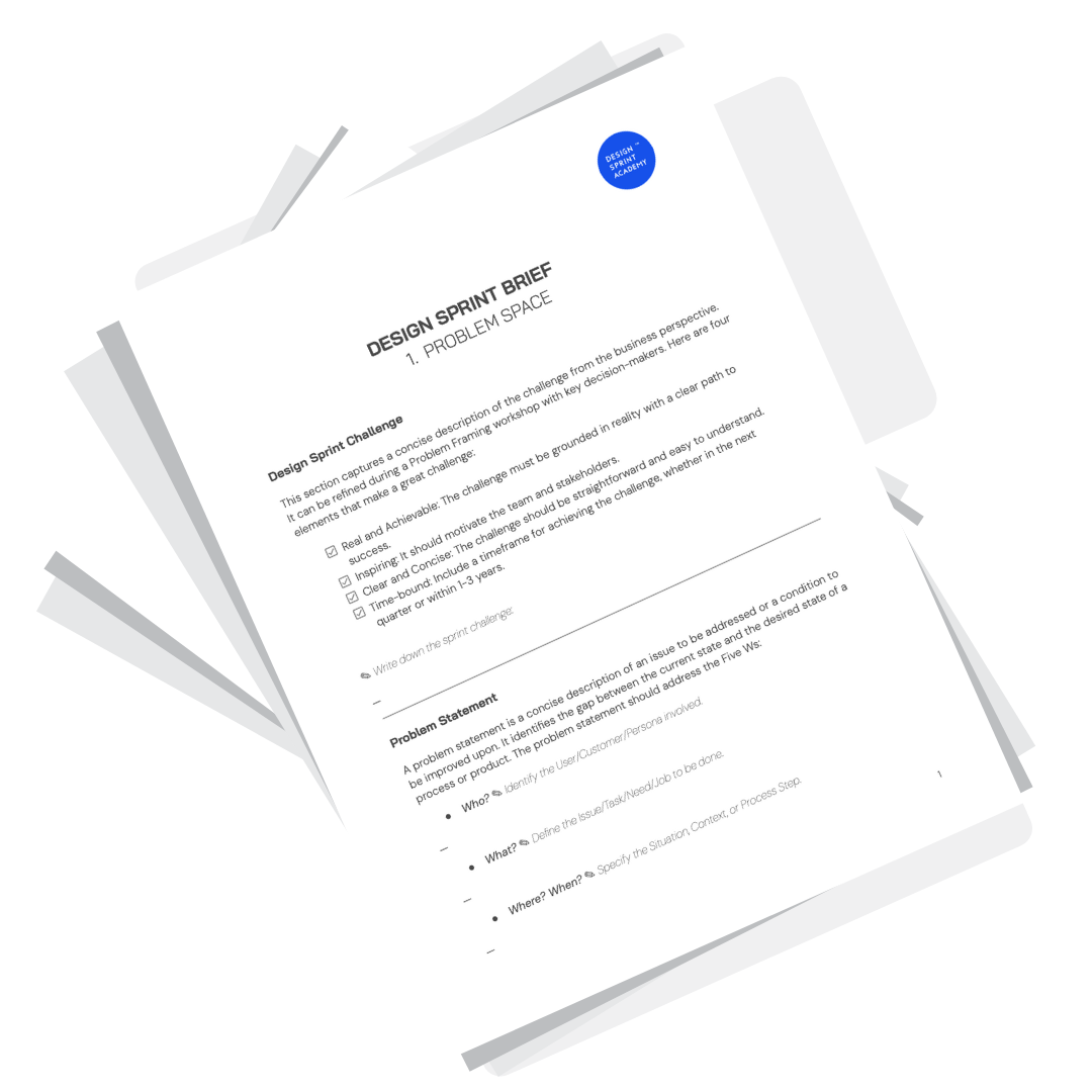 Design Sprint Brief Template