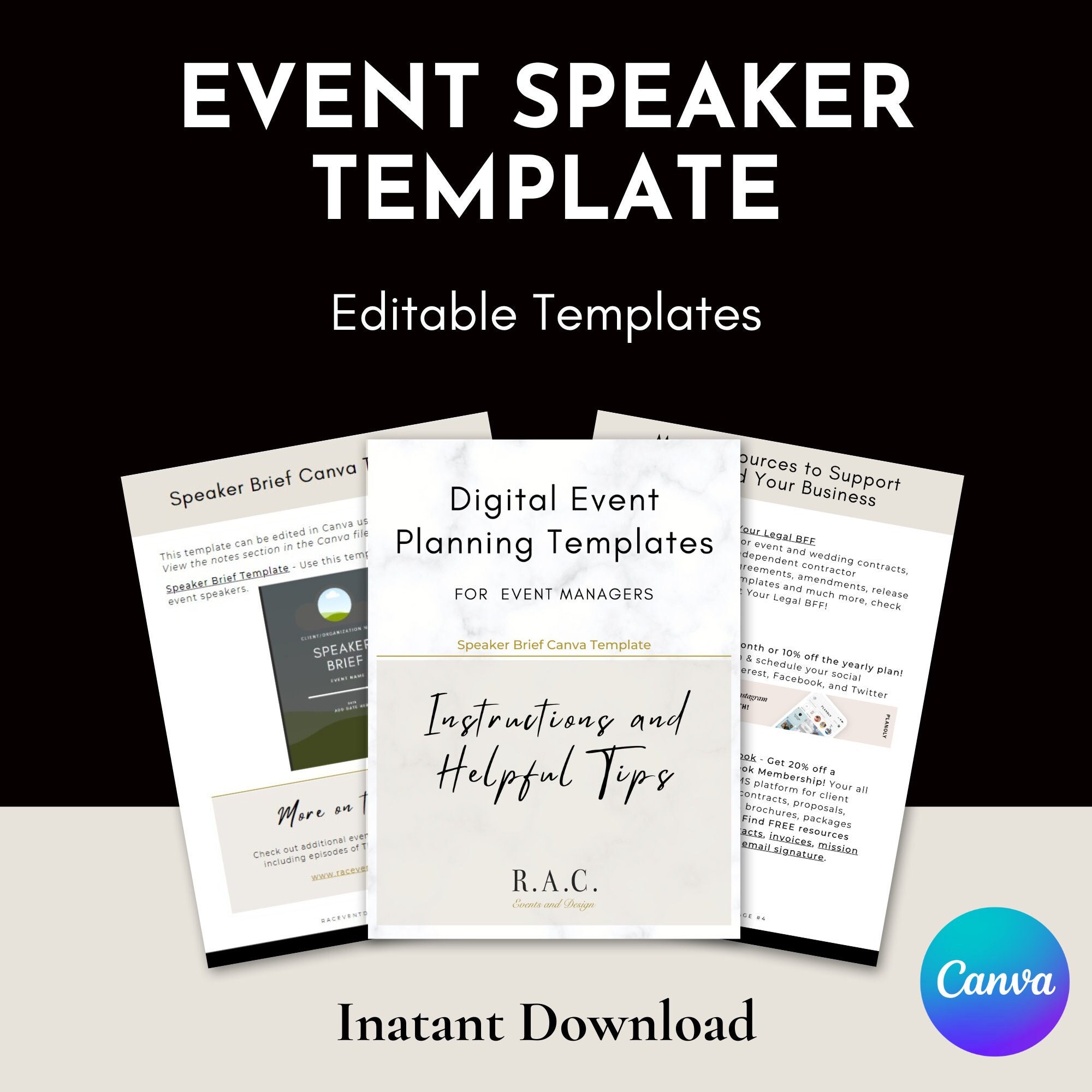 Event Speaker Brief Template