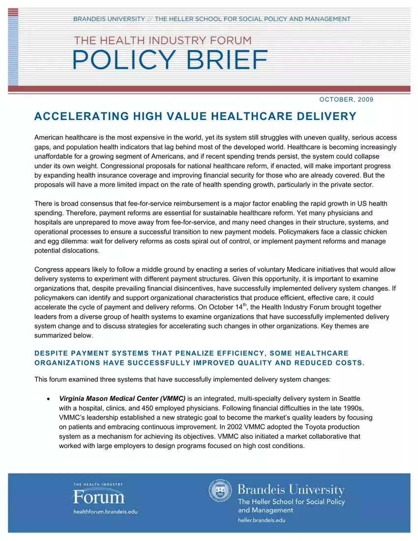 Health Policy Brief Template