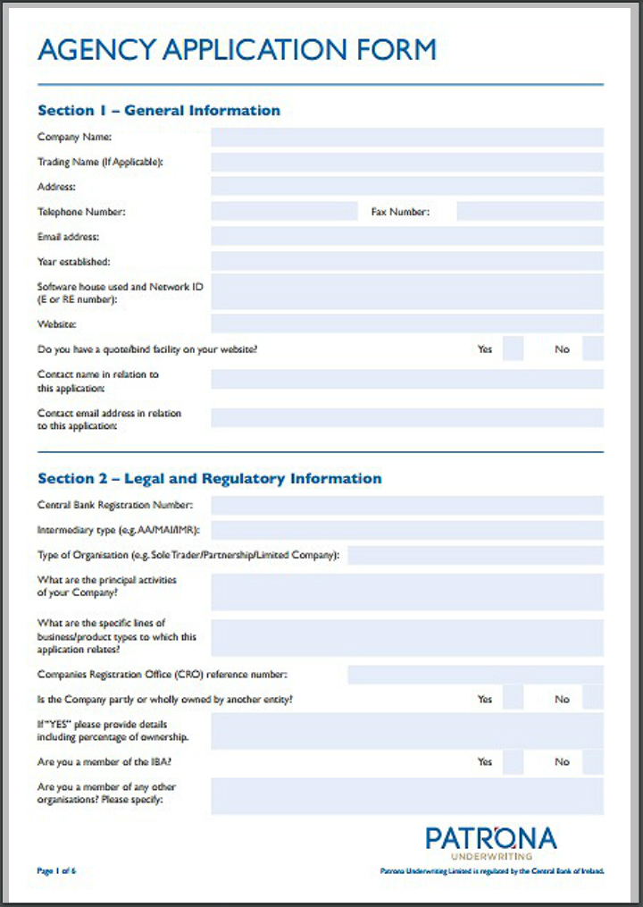 Recruitment Agency Registration Form Template
