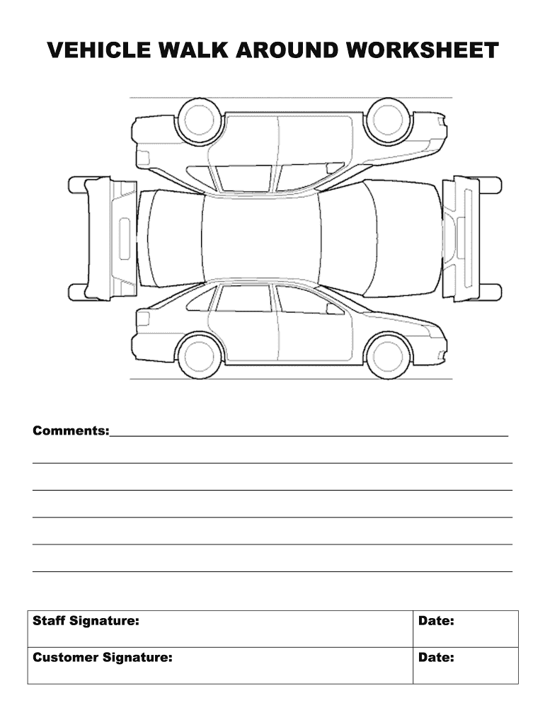 Vehicle Damage Inspection Form Template